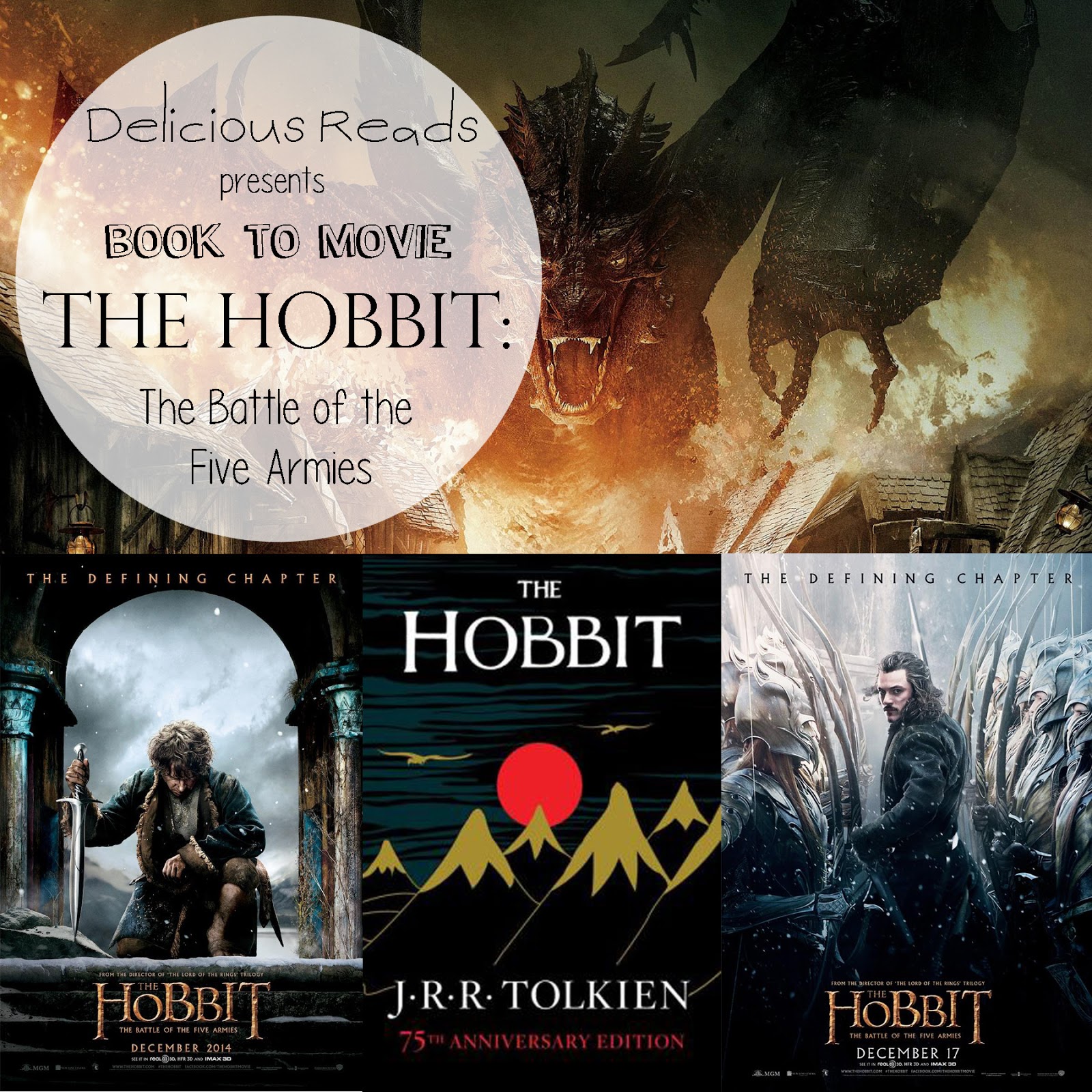 Delicious Reads: The Hobbit: The Battle of the Five Armies {Book to Movie}