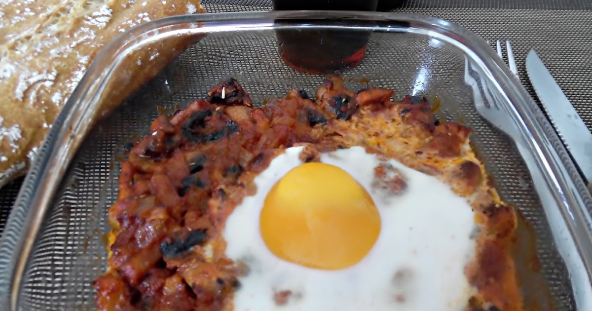 La Cocinera Mileurista: Huevos al plato con bacon y champiñones