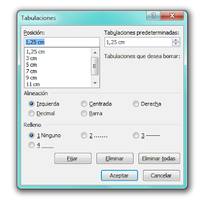 atzel el guapo: Tabulaciones