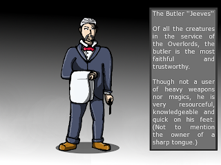 Julien Brightsides Art: Character card: Jeeves the Butler