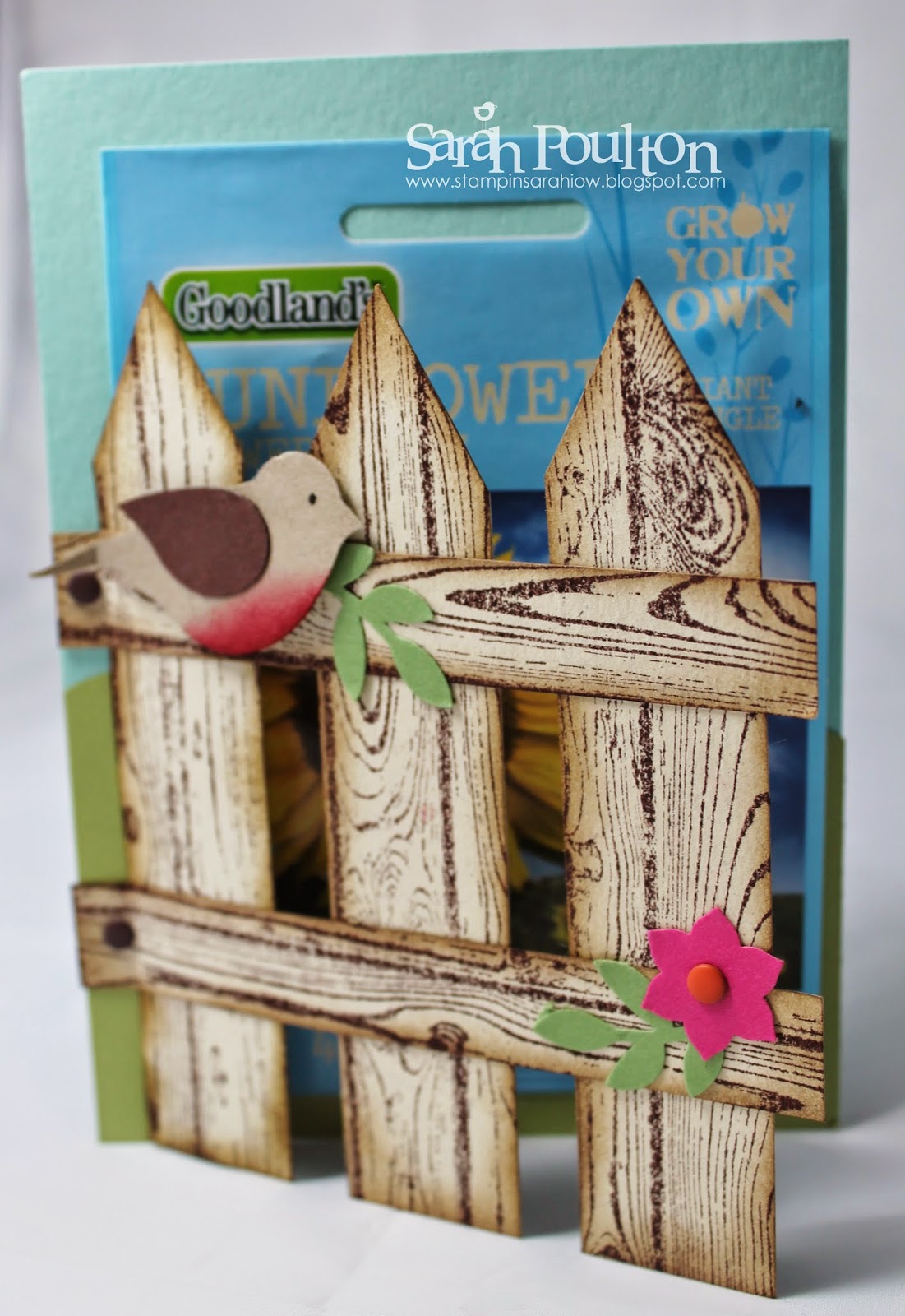 Stampin' Sarah!: Hardwood Garden Gate Card