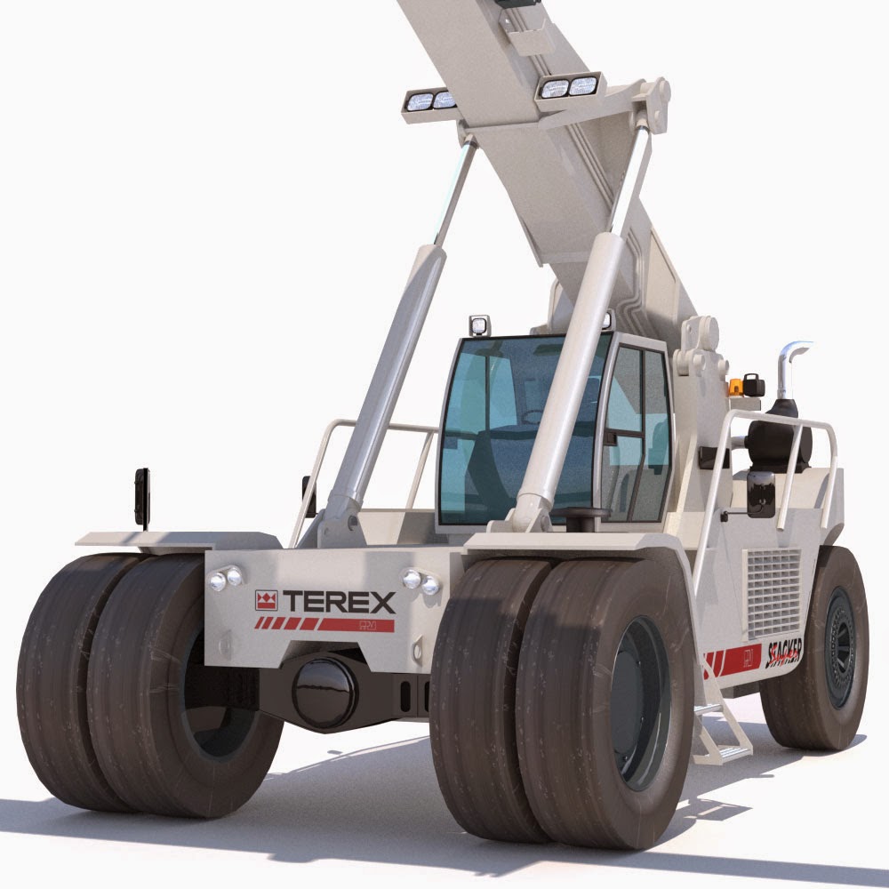 3D Custom Modelling: 3D Model Super stacker TEREX TFC 45