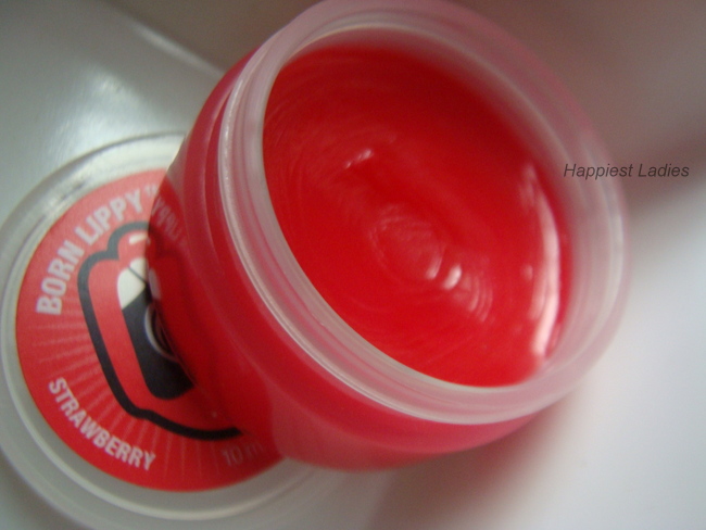 The Body Shop Born Lippy Lip Balm Strawberry Review - Happiest Ladies