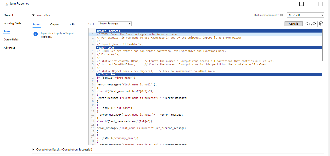 USE OF JAVA TRANSFORMATION IN INFORMATICA INTELLIGENT CLOUD SERVICES(IICS) USE OF JAVA TRANSFORMATION IN INFORMATICA INTELLIGENT CLOUD SERVICES(IICS)