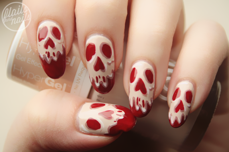 Snow White Poison Apple Nail Art