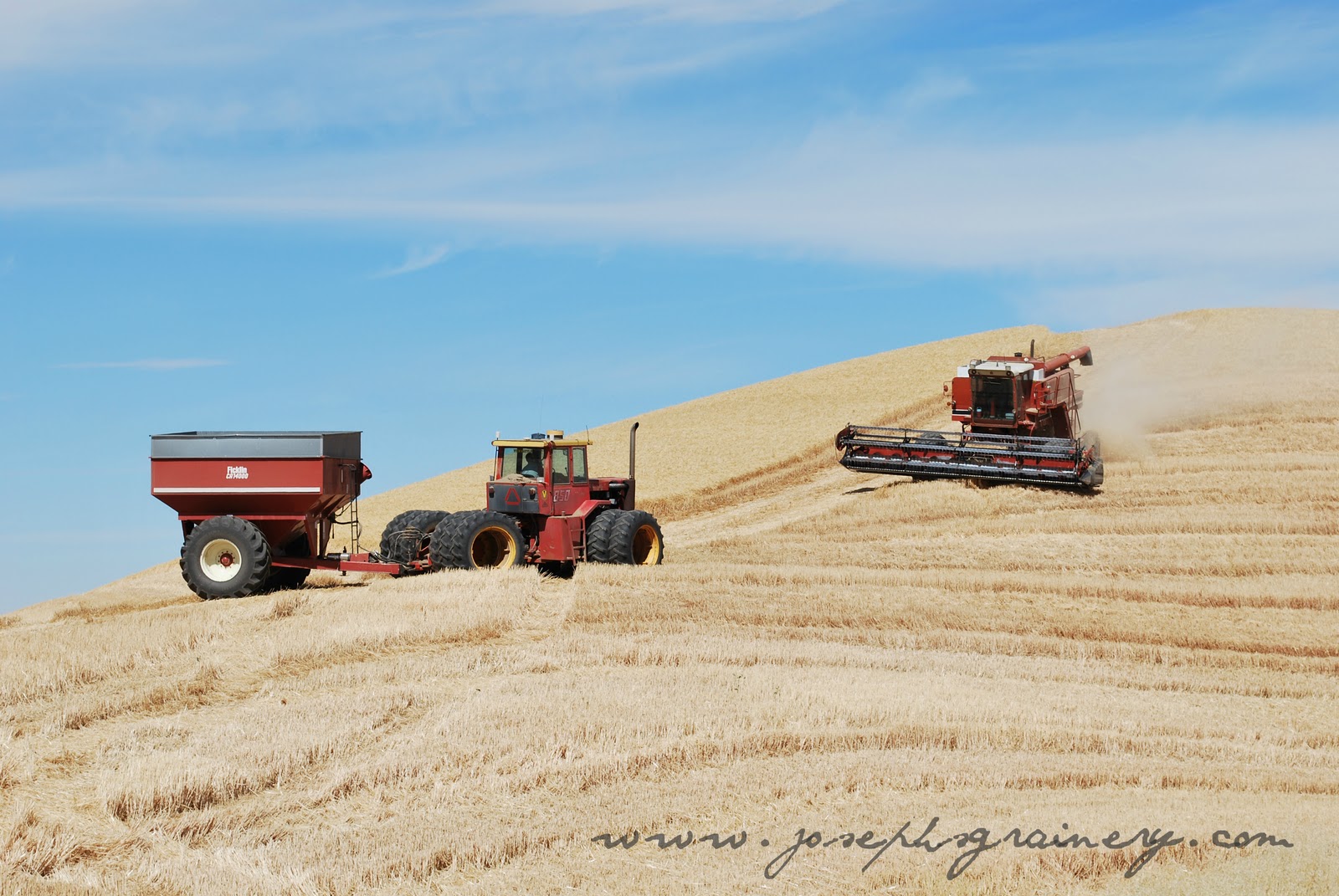 Joseph's Grainery: It's Harvest Time! - Palouse Wheat Harvest