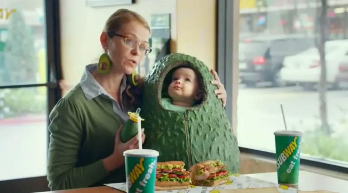 Who is that actor, actress in that TV commercial?: Subway "It's Avocado ...
