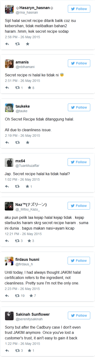 SIJIL HALAL SECRET RECIPE DITARIK BALIK | LENSA HIDUP