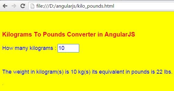 Free Programming Source Codes and Computer Programming Tutorials: Kilograms To Pounds Converter ...