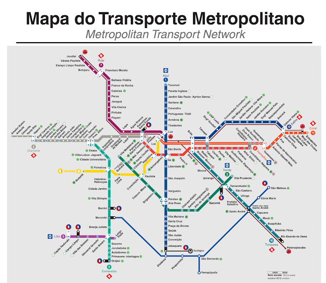 metro: mapa atual e futuro metrô