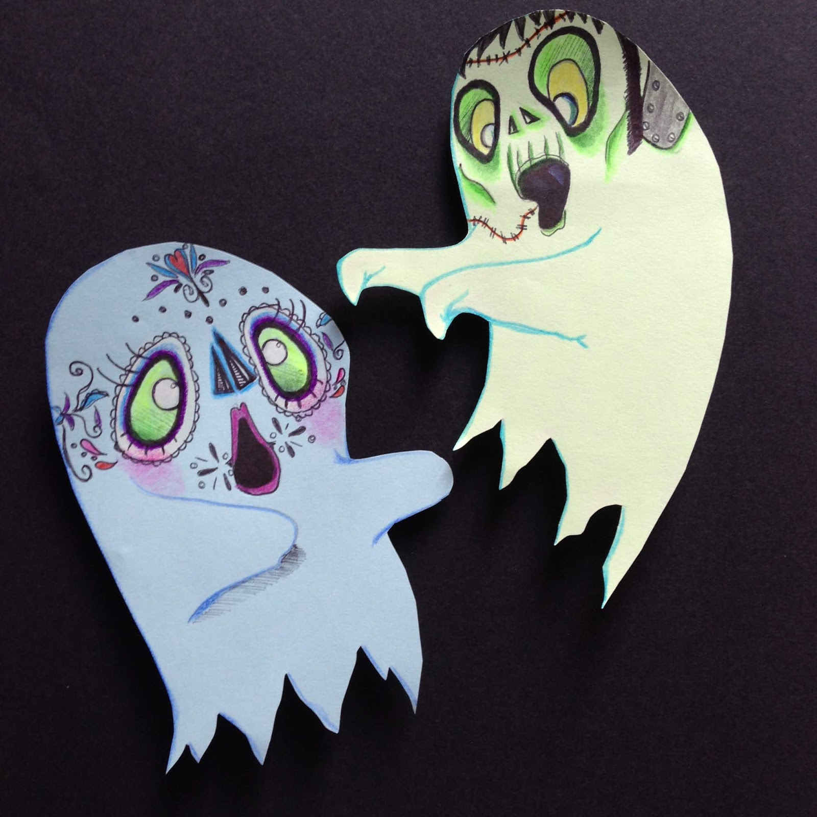 La boite à idées de l' atelier 3B* * *: Mes fantômes font aussi Halloween