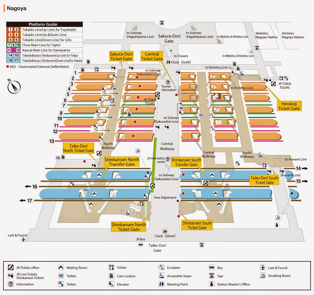 今日は : NAGOYA STATION MAP
