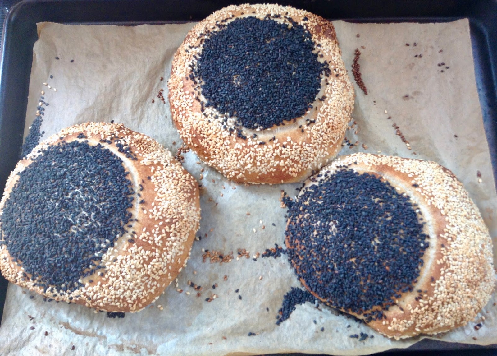 Brot & Bread: SOLAR ECLIPSE BREAD - A CRUSTY SESAME LOAF FOR A RARE EVENT