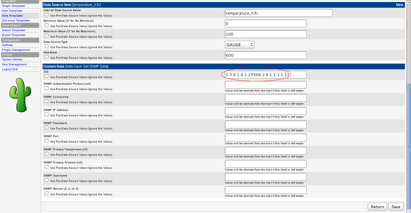 Help Networks: cacti - criando um novo template