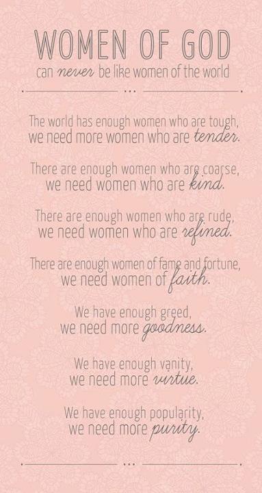 Pieces of Wonderings: Women of God (in the making)