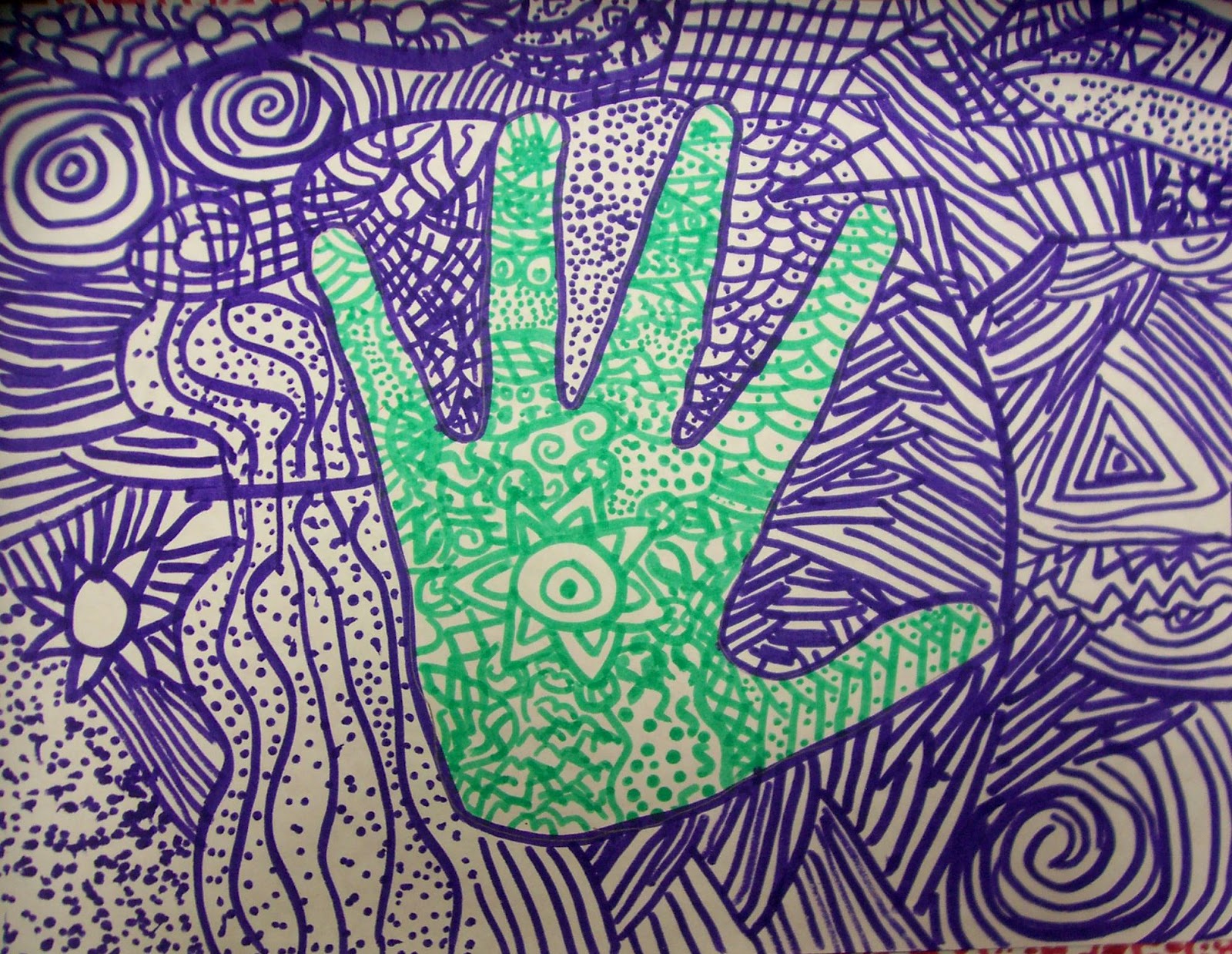 The Lost Sock : Art Elements using Hands