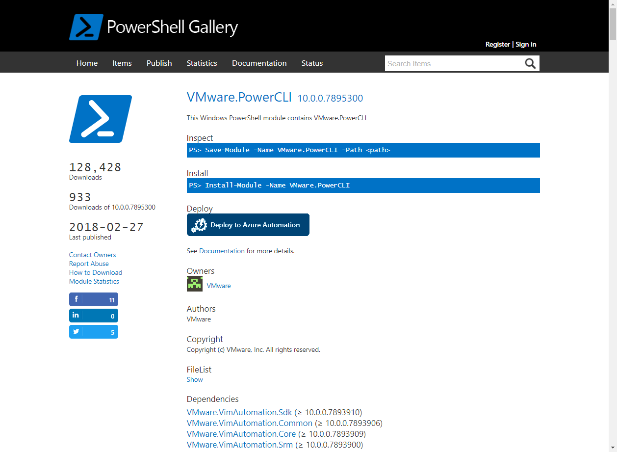 調べたこと 試したこと: PowerShell Gallery からの PowerCLI インストール・アップデート方法
