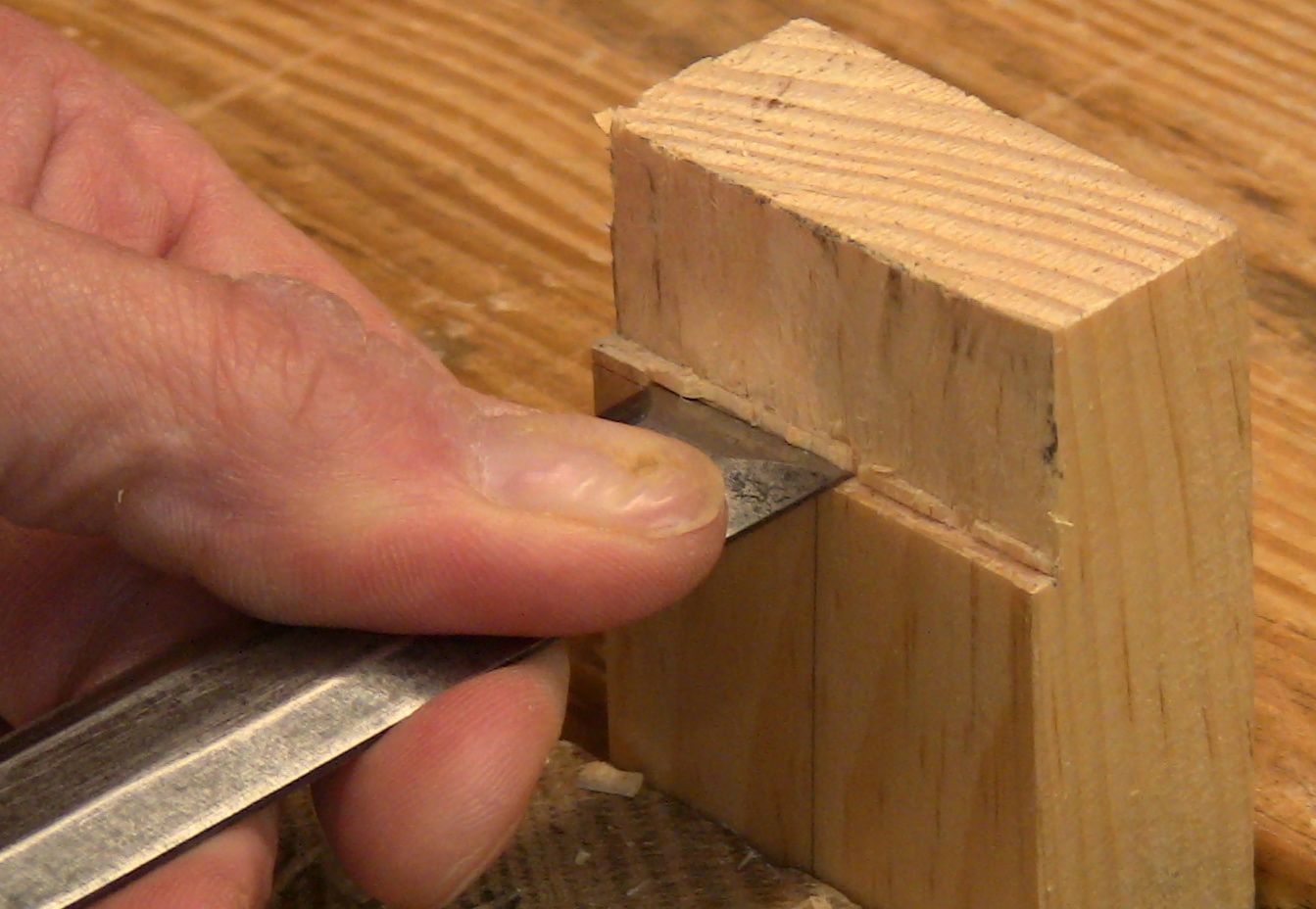 Close Grain: Four-Stroke Tenoning Exercise