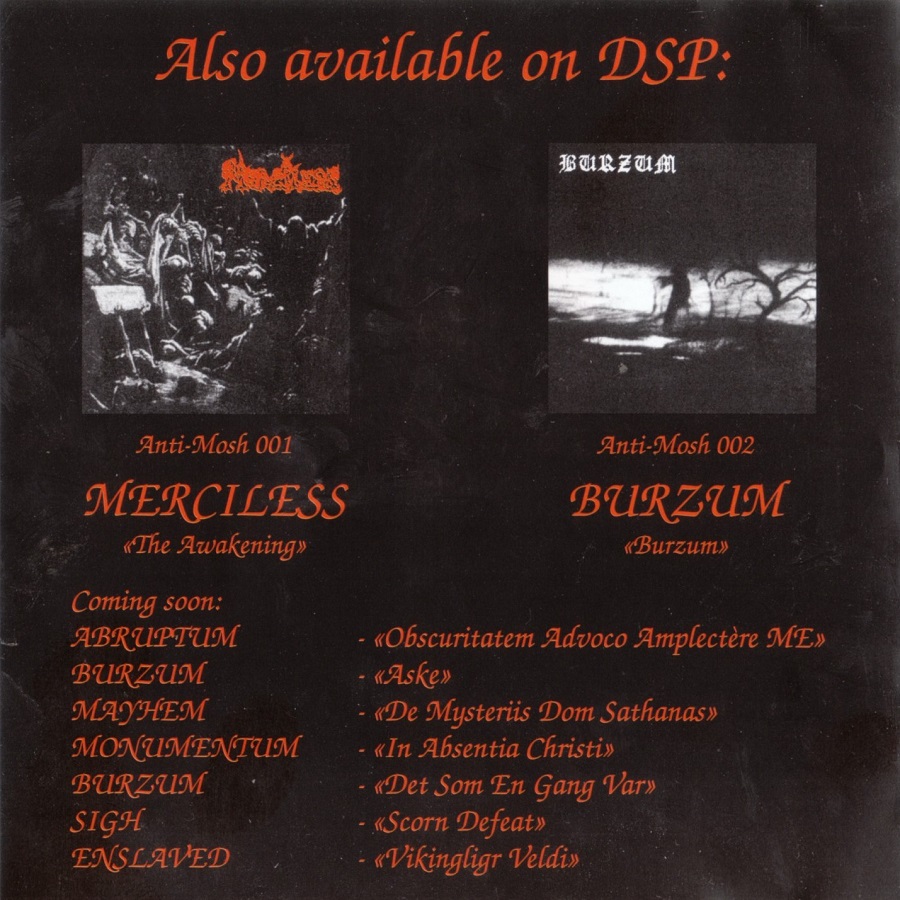 Cries from the Quiet World: Mayhem "Deathcrush (EP)"