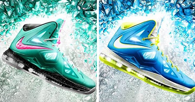 NWK to MIA: NIKE LEBRON X+ ID “SOUTH BEACH” AND “SPRITE” SAMPLES