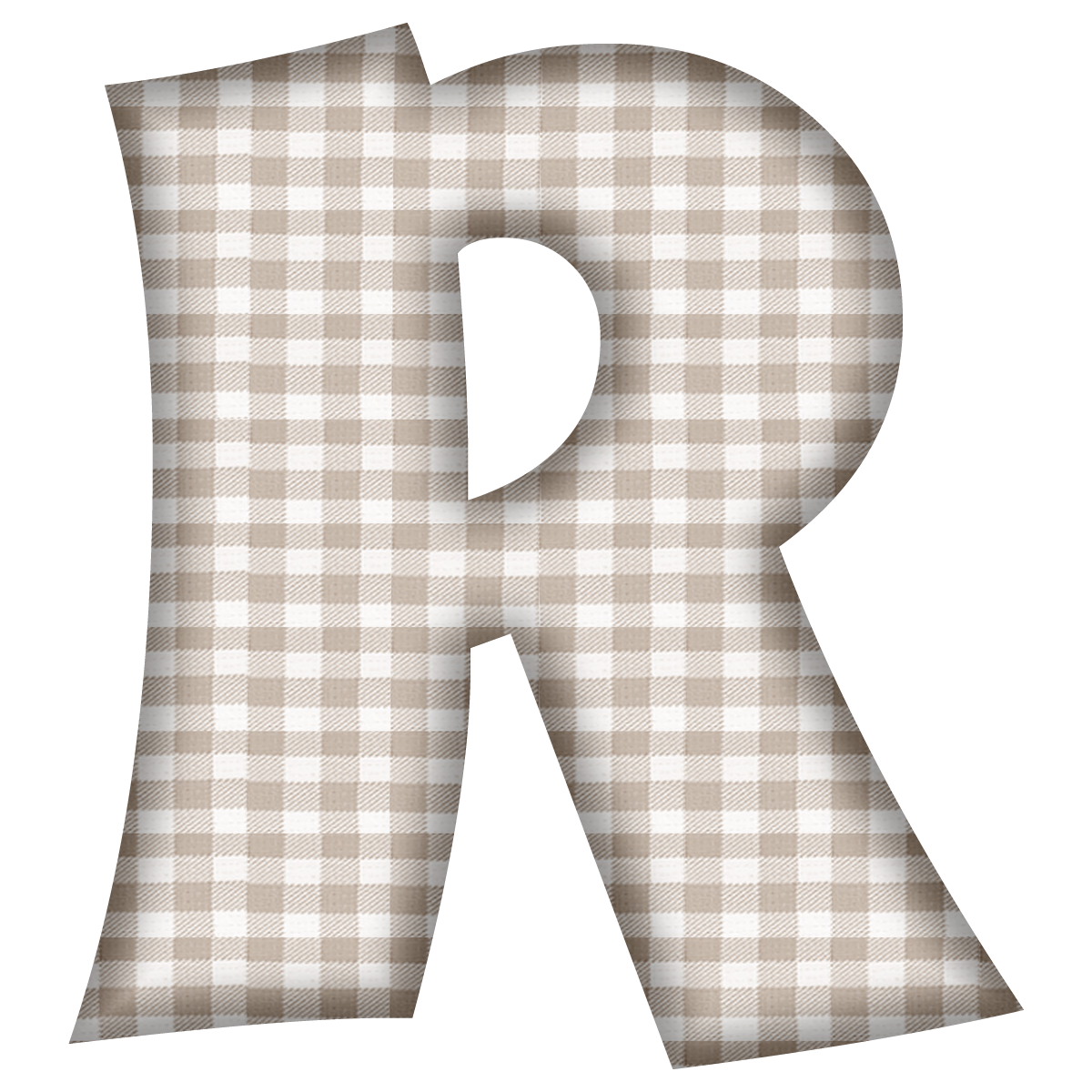 GRANNY ENCHANTED'S BLOG: Free Tan Gingham Digi Alphabet