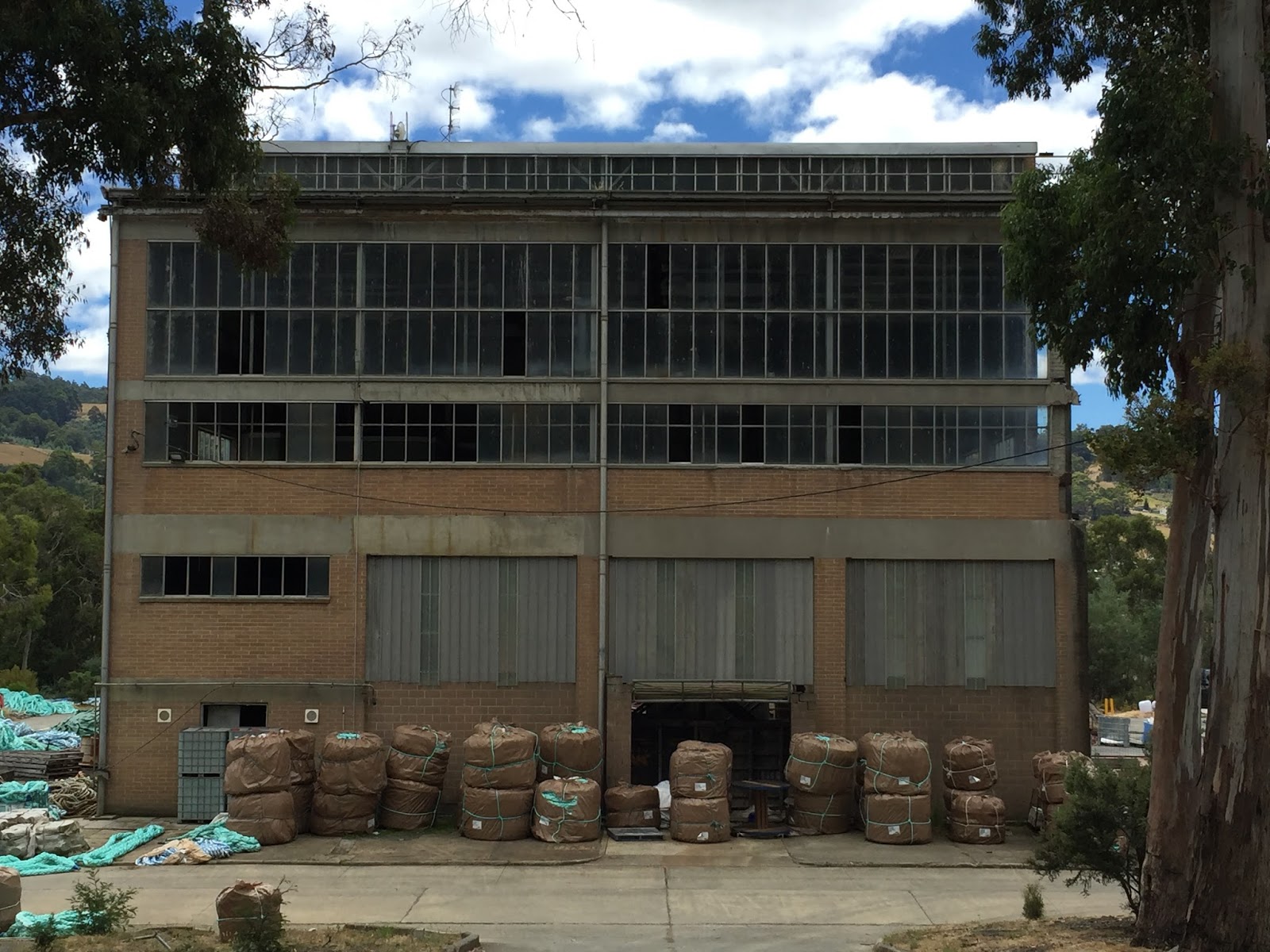 Huon View: Old pulp mill site at Port Huon