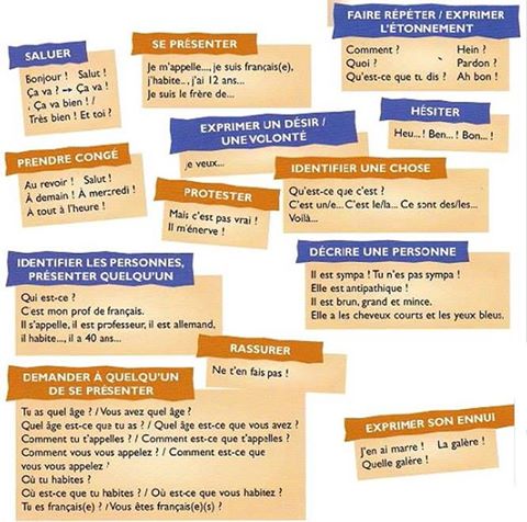 Apprenons le français : Phrases indispensables pour communiquer en français