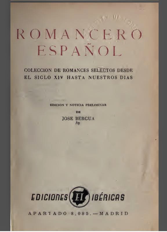 Profesorado de lengua y literatura: Romancero Español