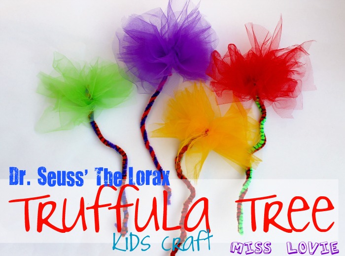 Miss Lovie: Truffula Tree Kids Craft Tutorial and The Lorax Door Reveal!