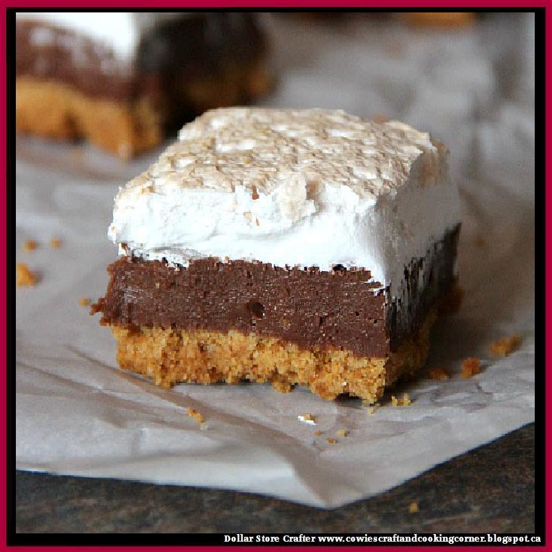 Dollar Store Crafter: Smores Fudge Bars