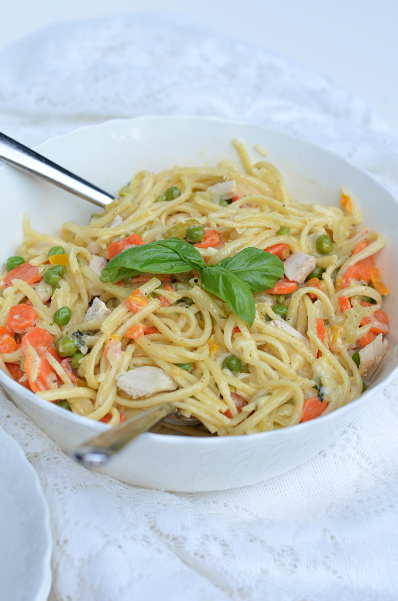 Sourdough Sunday: White Chicken Vegetable Pasta