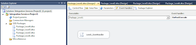 SQL Server SELECT: SSIS Event Handlers: Behavior In Package Hierarchy
