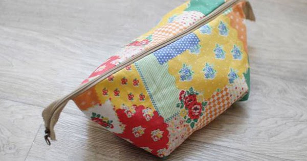 Cosmetic Bag colorful. DIY Tutorial Pattern ~ DIY Tutorial Ideas!