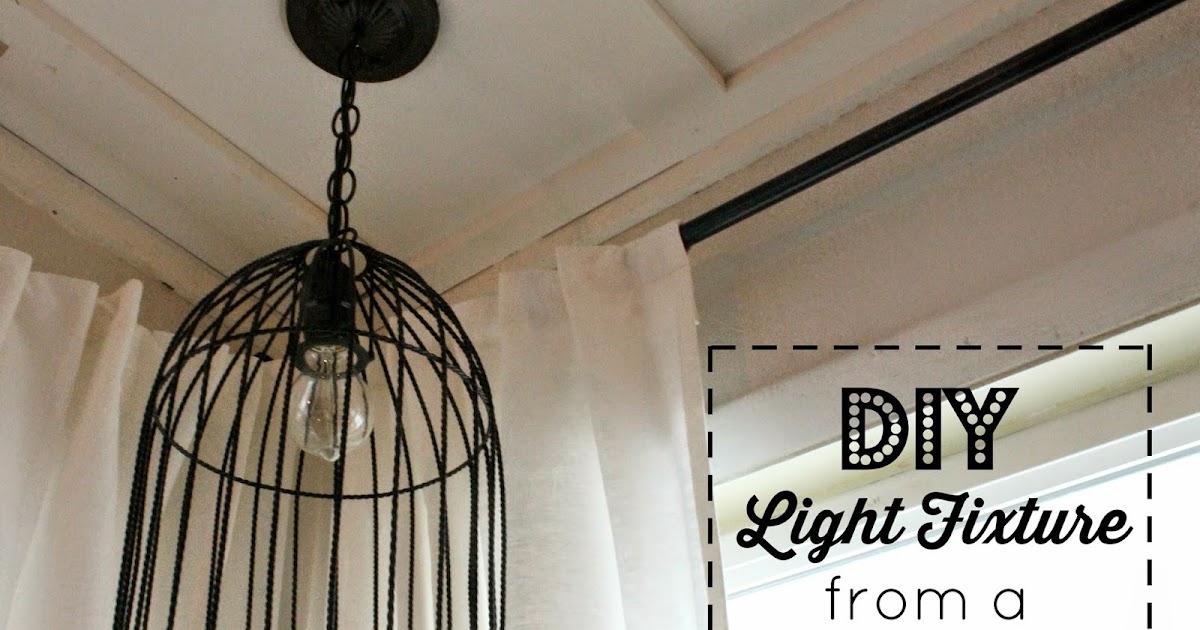 Wonderfully Made: DIY Ceiling Light Fixture