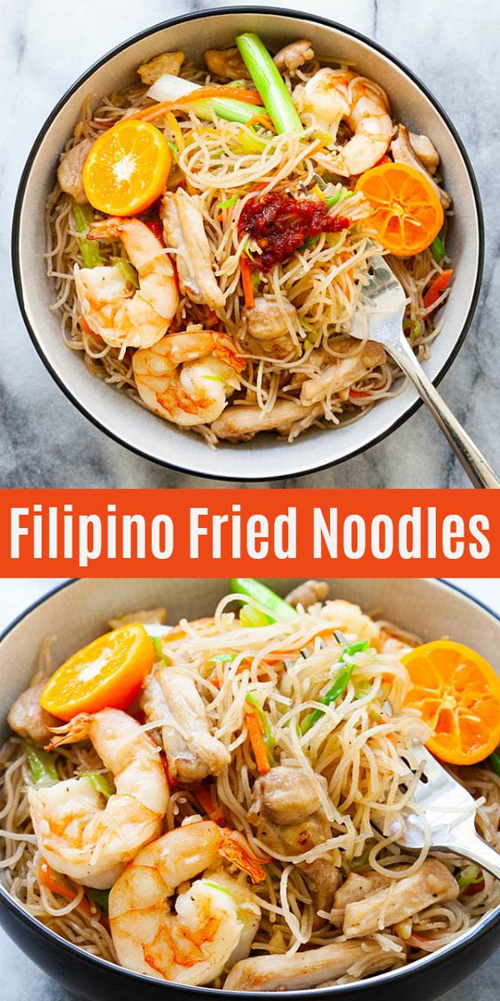 Filipino Fried Rice Noodles (Pancit Bihon) #Noodle #NoodleRecipes # ...