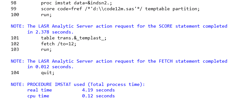 Analytics In Writing Sas In Memory Statistics For Hadoop Using Proc Imstat To Transpose Data
