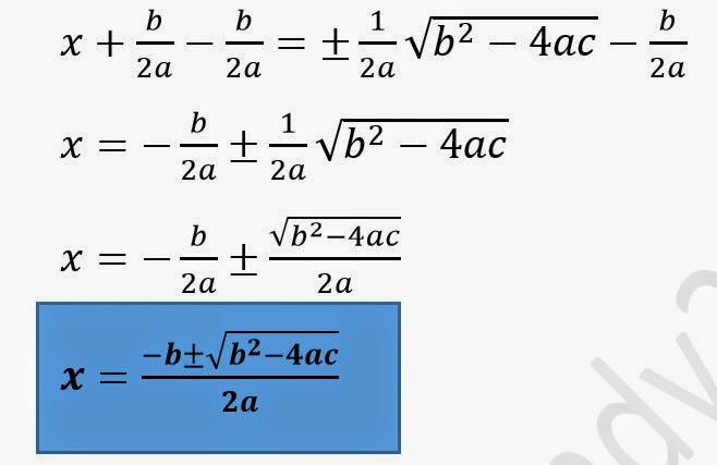 PEMBUKTIAN RUMUS KUADRAT (RUMUS ABC) ~ Rifandy Blog