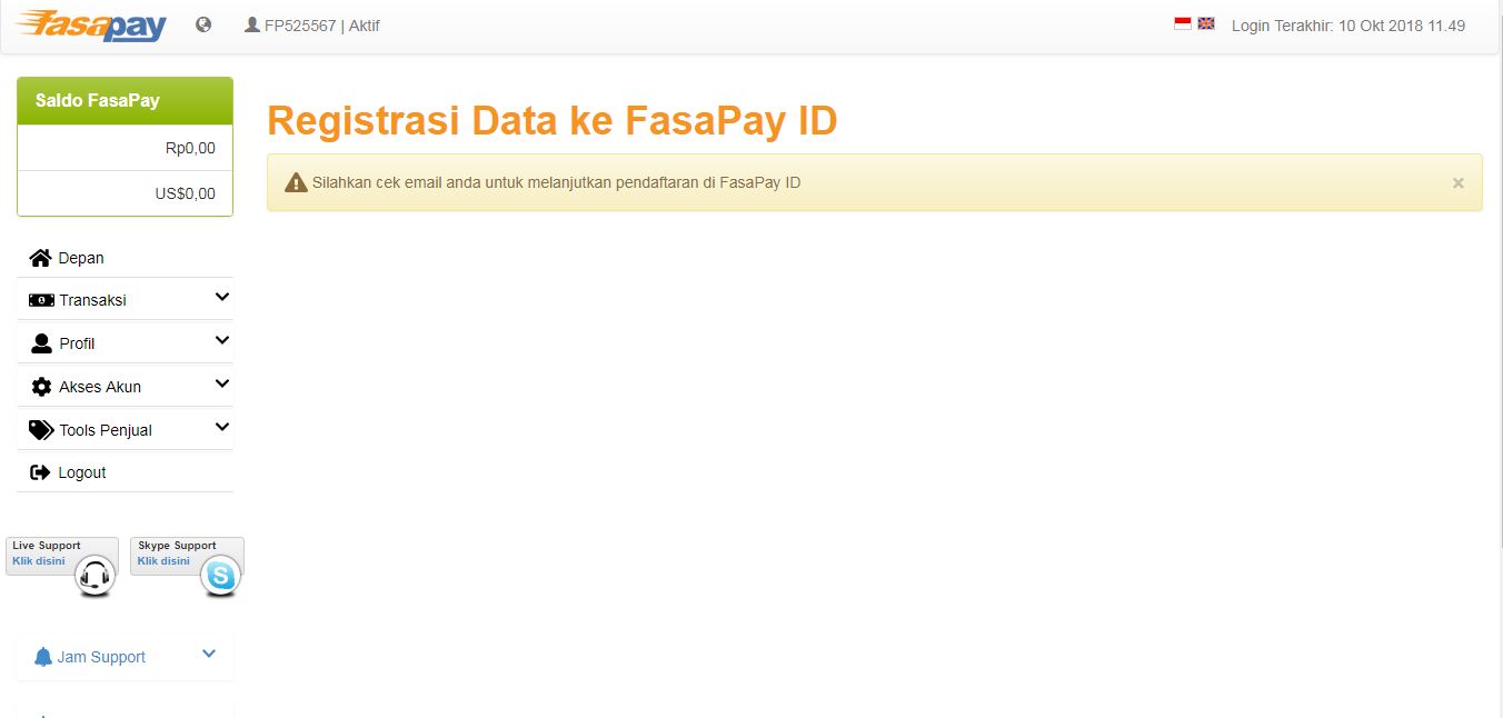 ZONA FOREX: CARA MUDAH CEPAT DAN TEPAT DAFTAR FASAPAY COM DAN ID
