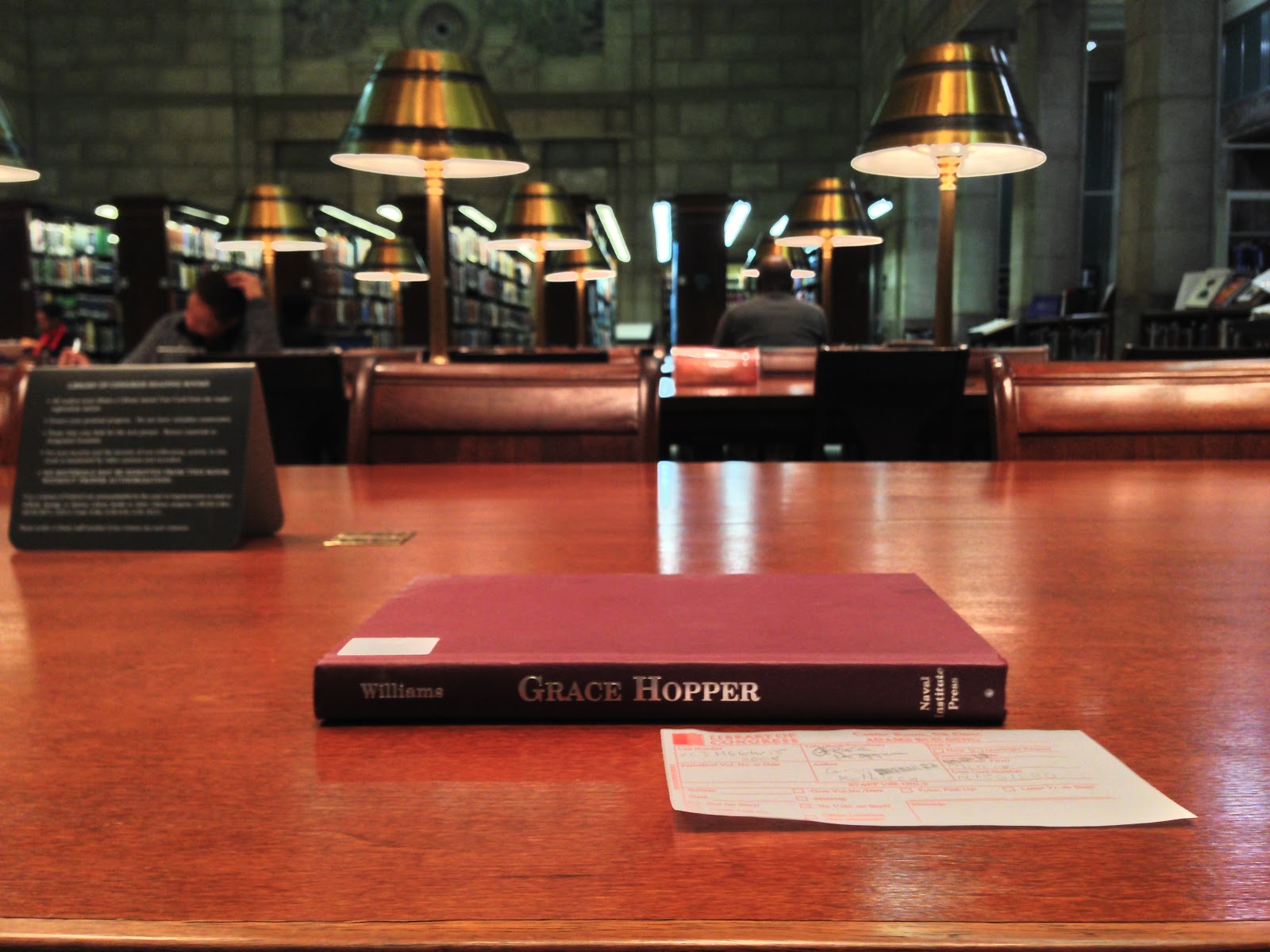 Mea Vita: Carpe Diem: Getting a Library Card at the Library of Congress