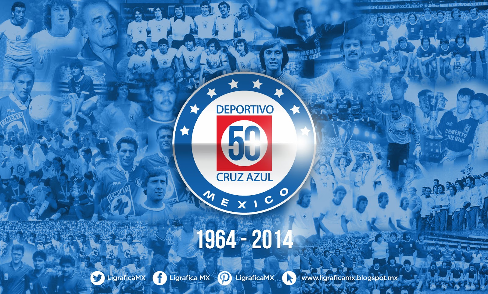 Ligrafica MX: Cruz Azul 1964 - 2014 • 160114CTG