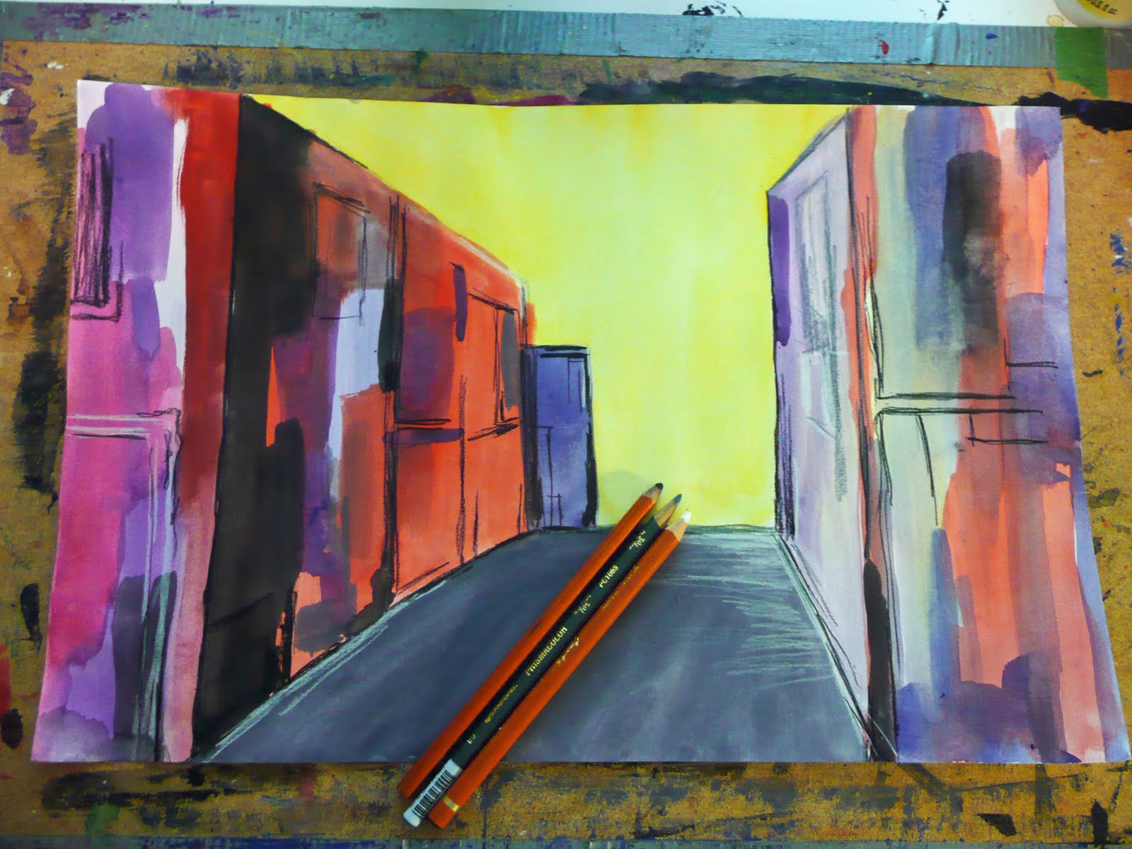 that artist woman: Perspective and the use of the Diagonal