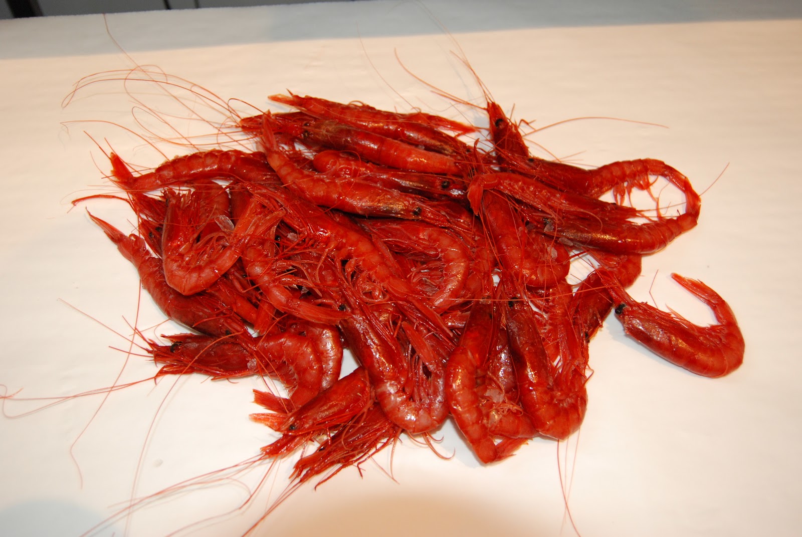 A London Fishmonger: Wild Mediterranean Prawns - Rosso, Rosa & Mazzancolle