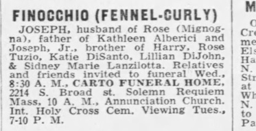 Jeannette's take on life: Richard Finocchi The Family Genealogy of AKA ...