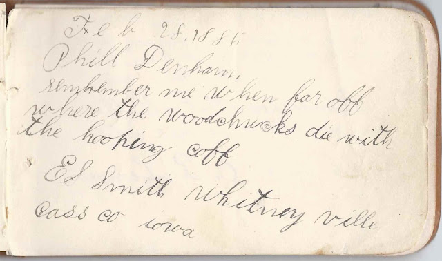 Heirlooms Reunited: 1880s Autograph Album of Isaac Phillips Denham of ...