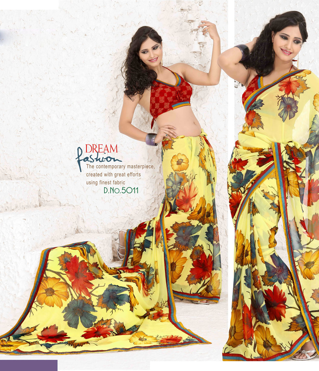 Buy Designer Sarees, Printed Sarees, Casual Sarees & Surat Sarees Online