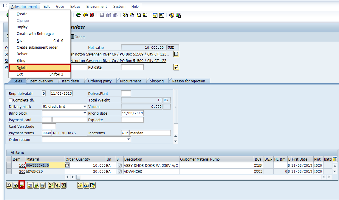Restrict/Stop User From Deleting Line Items Of Sales Order Through ...