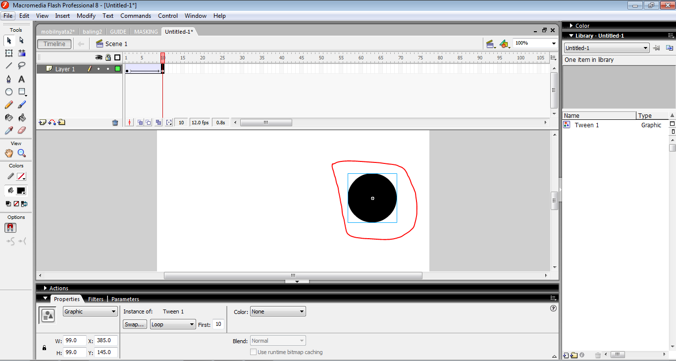 Tutorial animasi tweening sederhana