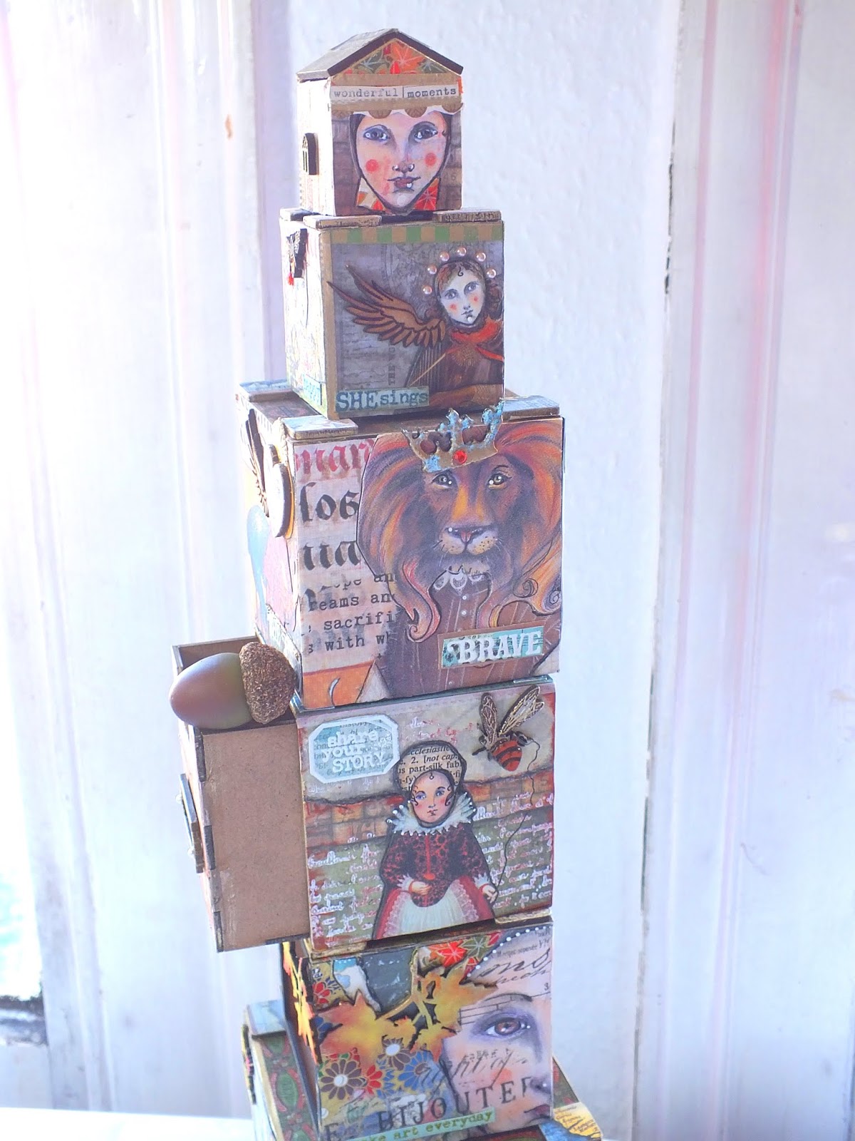 Calico Craft Parts: The Little Bee Keeper - Calico Cube Storage by ...