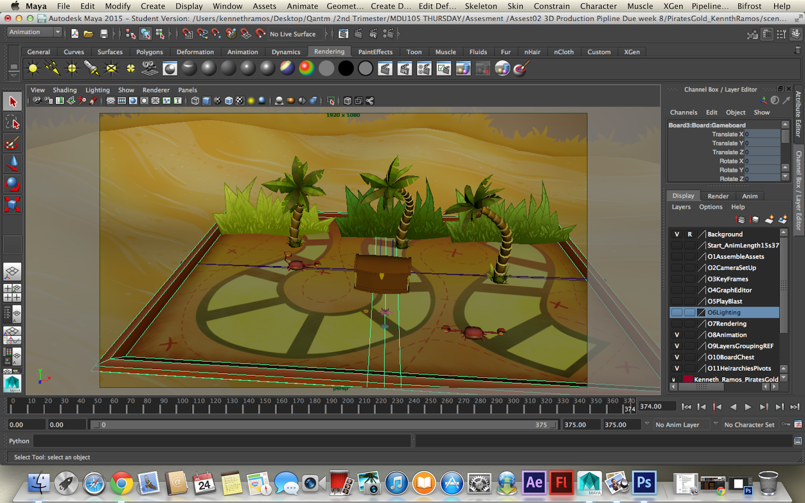 Week01 - Describe and show examples of the typical stages in a 3D ...