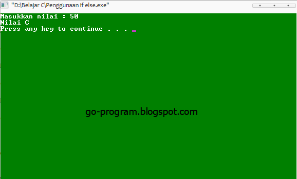 Contoh Sederhana Pengendalian Program Dengan If Else - Jendela Dunia